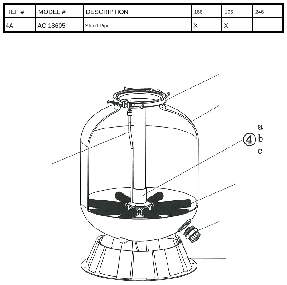 AC 18605 - Stand Pipe